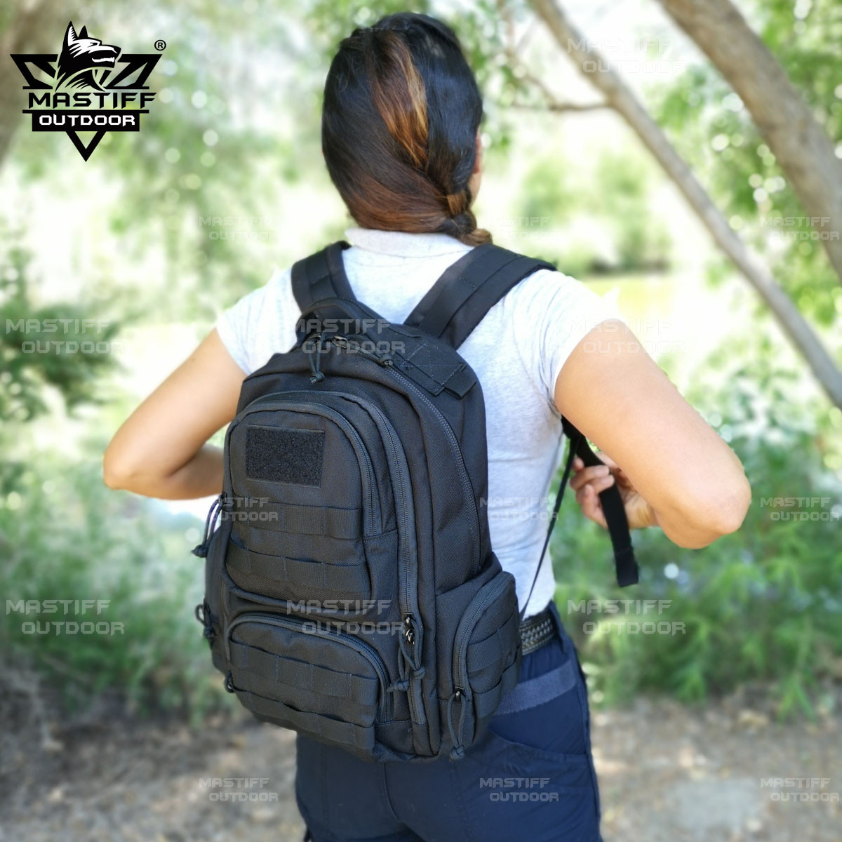 Mastiff Outdoor Tactical EDC Backpack 1000D Nylon MOLLE Military Gear ...