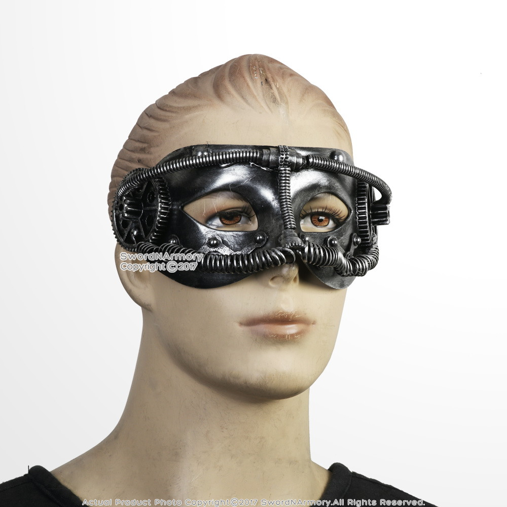Steampunk Phantom Masquerade Full Mask Cosplay Costume Events Prop