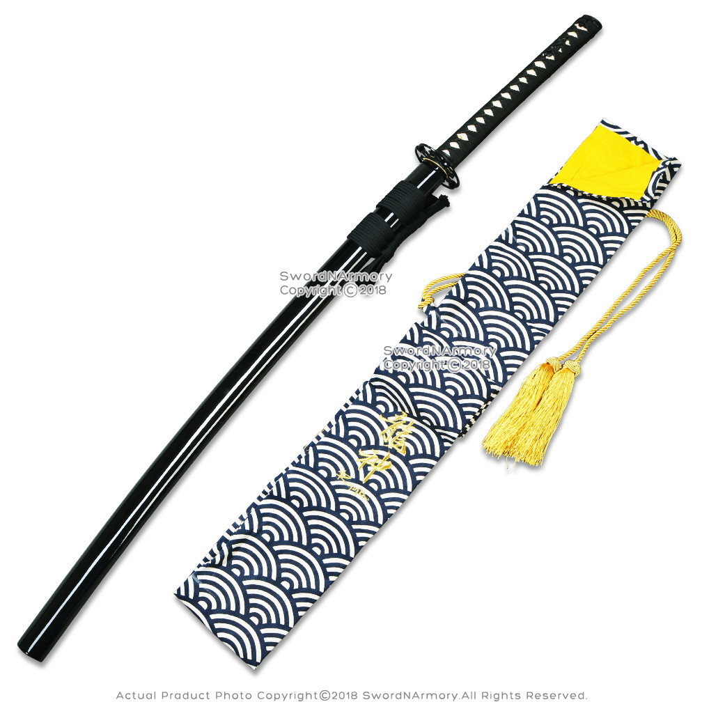 54" Luxury Silk Brocade Samurai Katana Sword Bag with Ryujin Kanji ...
