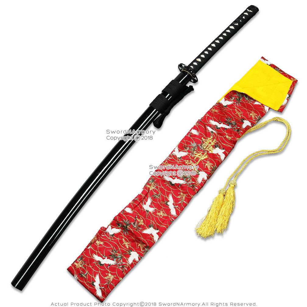 54" Luxury Silk Brocade Samurai Katana Sword Bag with Ryujin Kanji ...