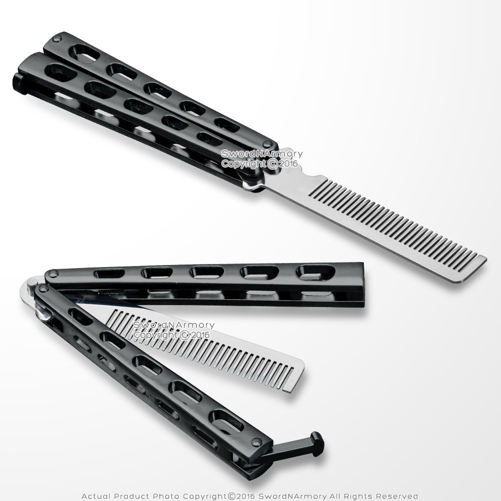 9" Multiple Color Handle Butterfly Flip Action Balisong Stainless Steel ...