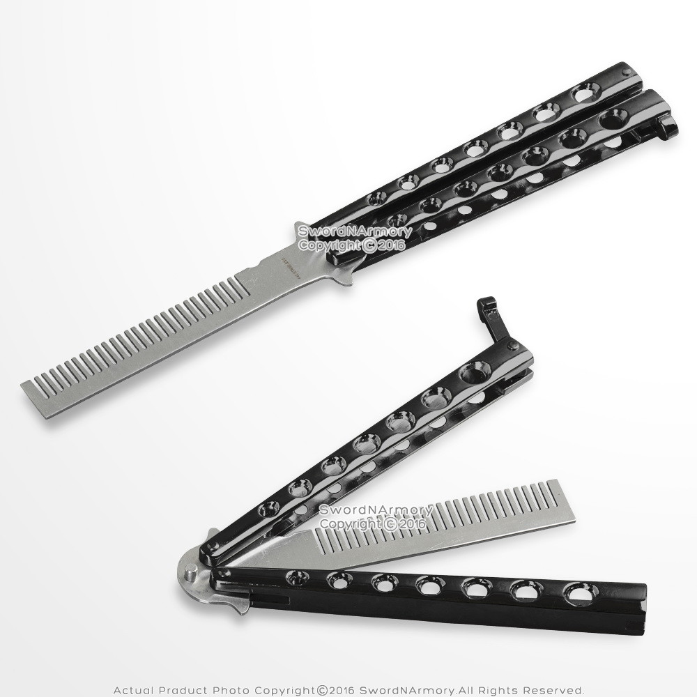 8.75" Multiple Color Handle Butterfly Flip Action Balisong Stainless ...
