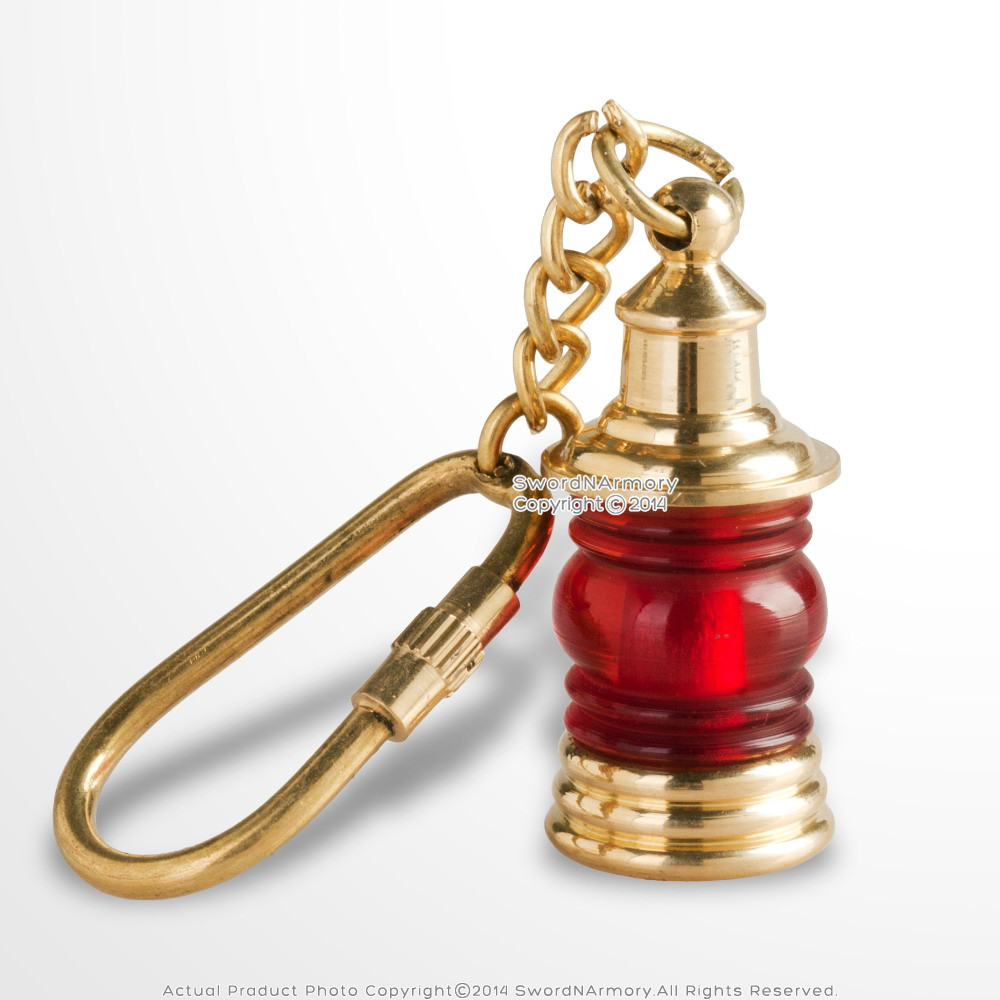 Set of 6 Handmade Brass Miniature Keychain Keyring Nautical Gift ...