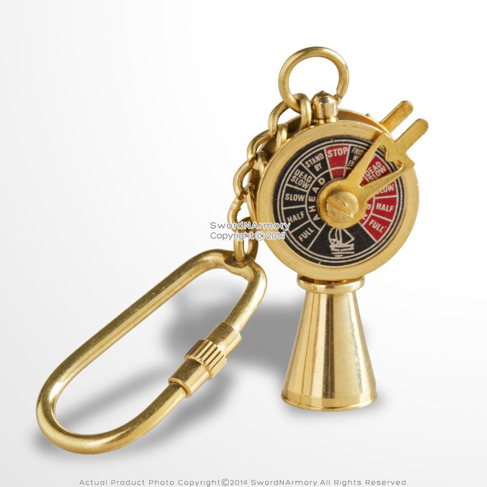Set of 6 Handmade Brass Miniature Keychain Keyring Nautical Gift ...