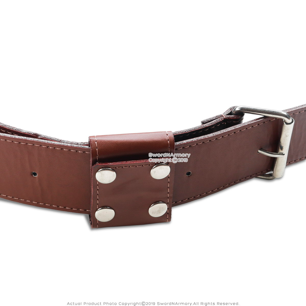 Medieval Baldric Huntsman Shoulder Strap Back Hanger Sword Belt Brown ...