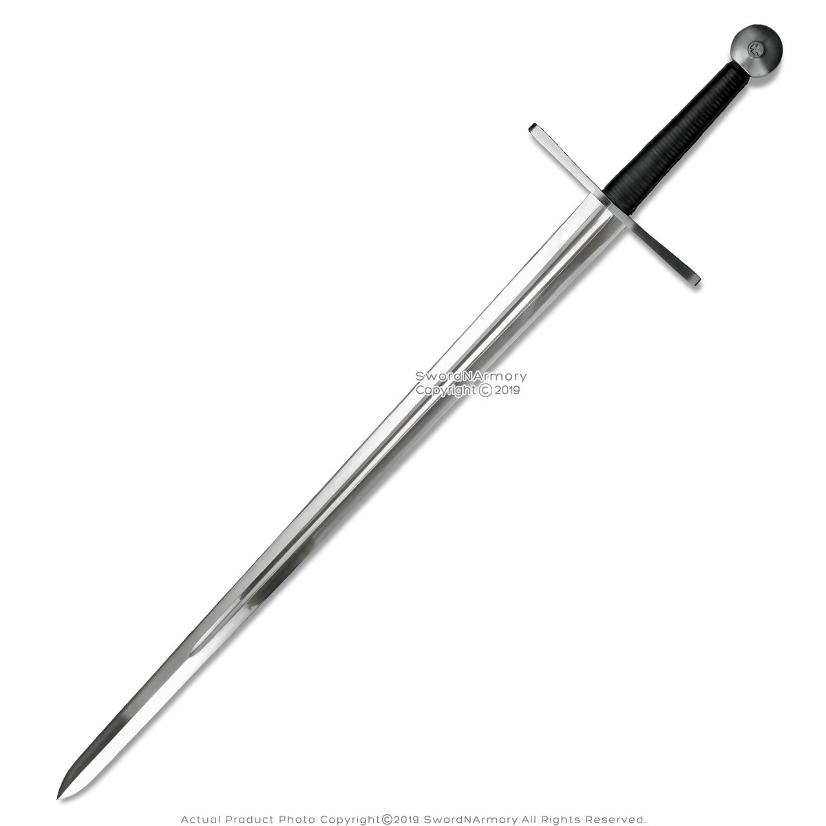 Handmade Medieval Hand and a Half Bastard Long Sword 1060 Carbon Steel ...