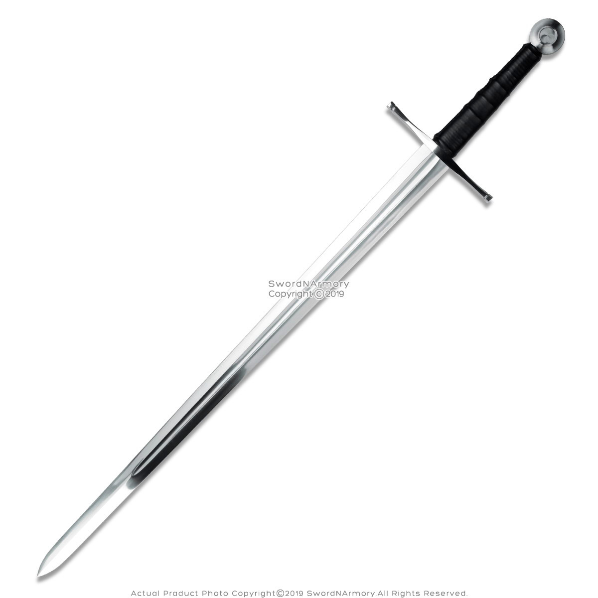 Handmade Medieval Hand and a Half Bastard Long Sword 2 1060 Carbon ...