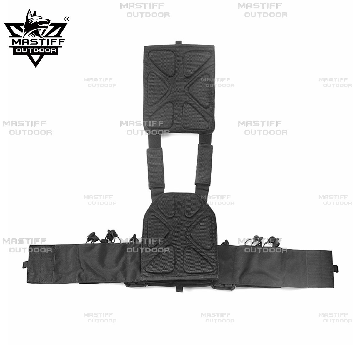 1000D Nylon Tactical Molle Airsoft Vest Paintball Combat Soft Vest Tan ...