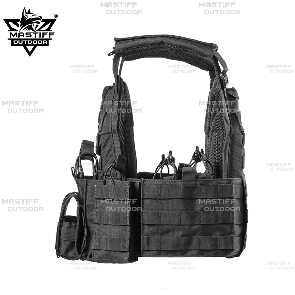 Mastiff Outdoor Tactical Molle Airsoft Vest Paintball Combat Soft Vest ...