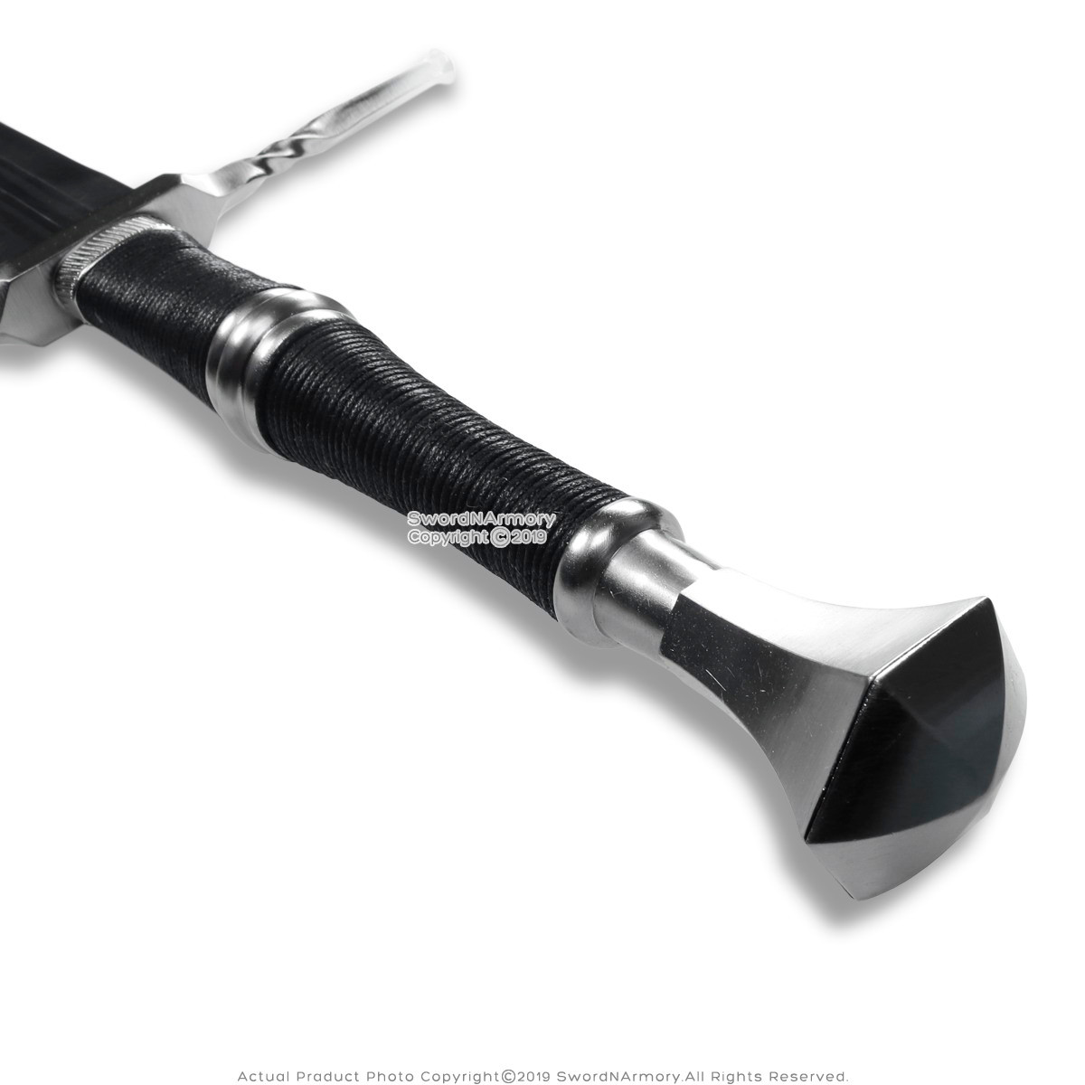 Limited Ver. Geralt The Witcher Silver Sword Monster Slayer Replica w ...