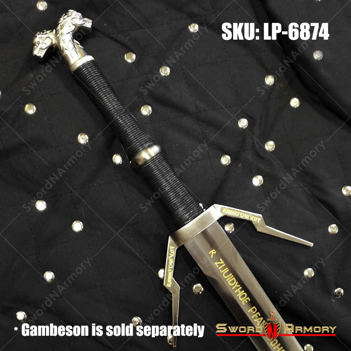 Limited Ver. Geralt The Witcher Silver Sword Monster Slayer Replica w ...