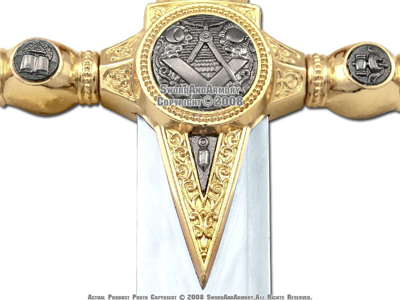 45" Freemason Masonic Sword Mason Knight Templar Crusader with Plaq ...