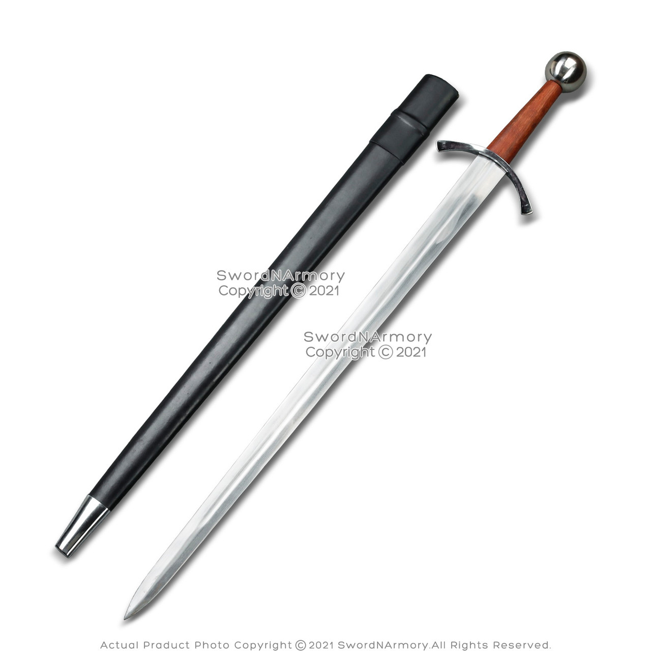 37.5" Archers Steel Medieval War Sword Viking Cosplay LARP SCA with ...