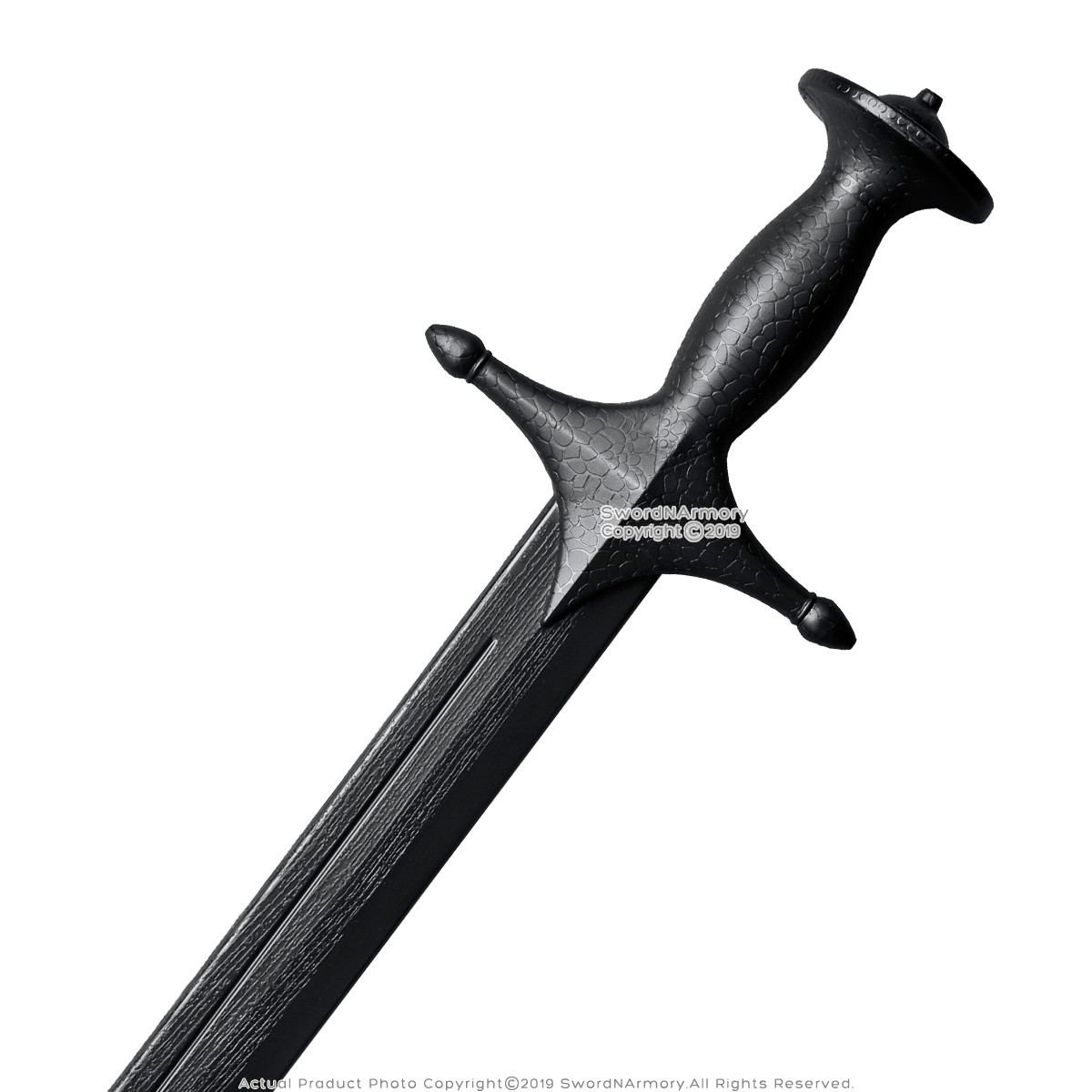 33" Persian Shamshir Scimitar Sword Polypropylene Black LARP Cosplay