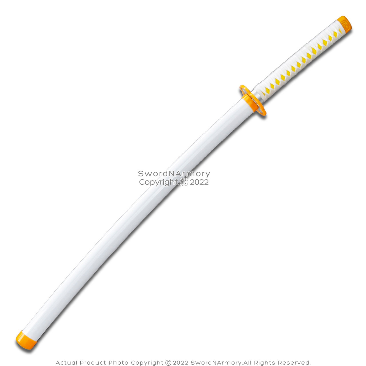 40.5" Bamboo Blade Zenitsu Agatsuma Nichirin Katana Samurai Sword Demon ...