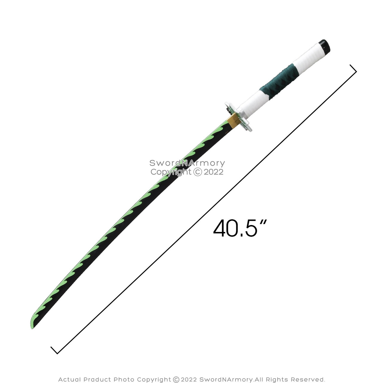 40.5" Bamboo Blade Sanemi Shinazugawa Nichirin Katana Samurai Sword ...