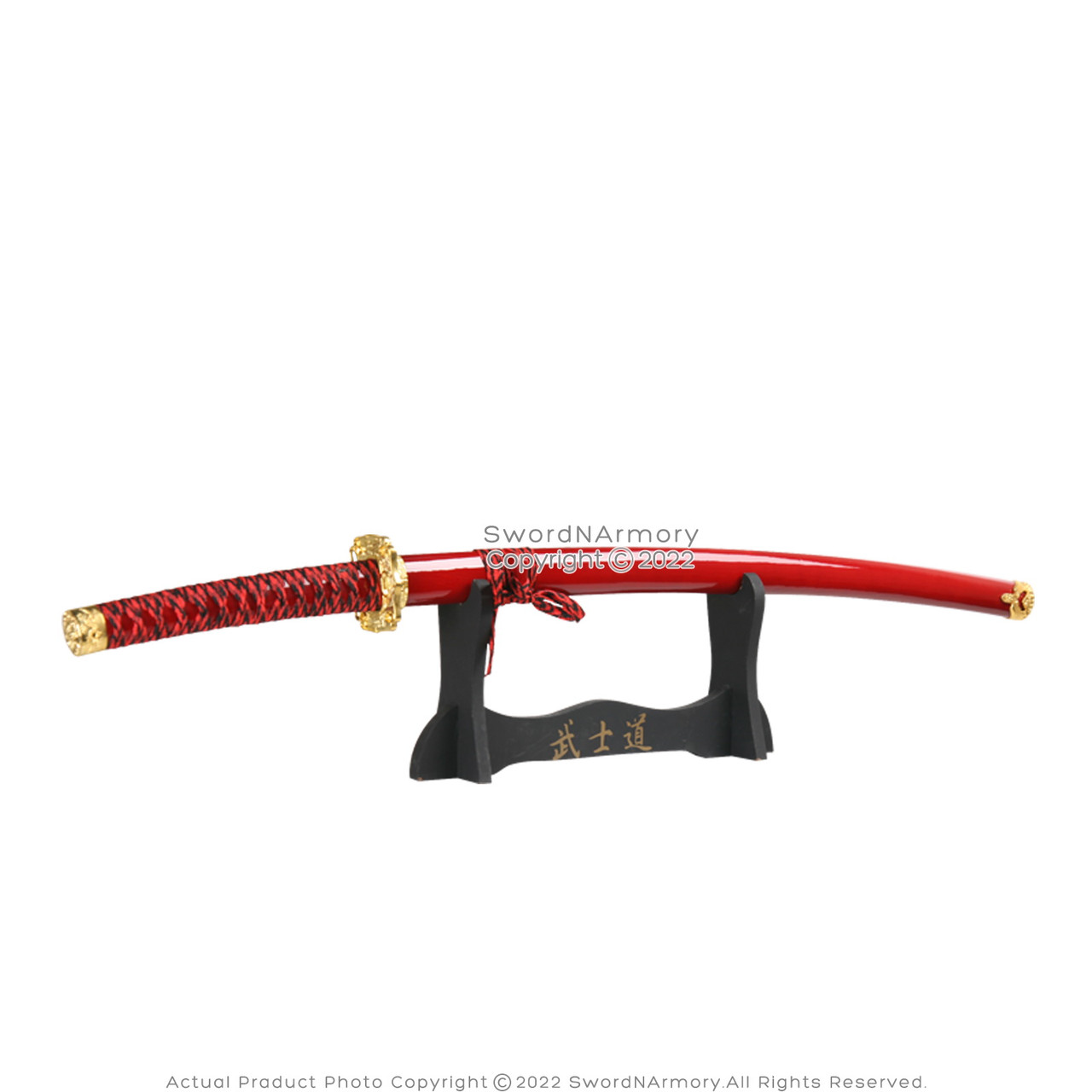 Red Classic Japanese Samurai Katana Sword Set Sword
