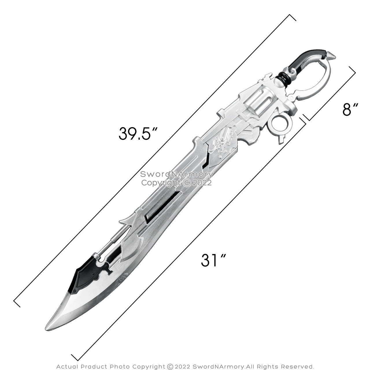 40" Gunblade Gunbreaker Lion Heart Foam Fantasy Video Game Cosplay ...