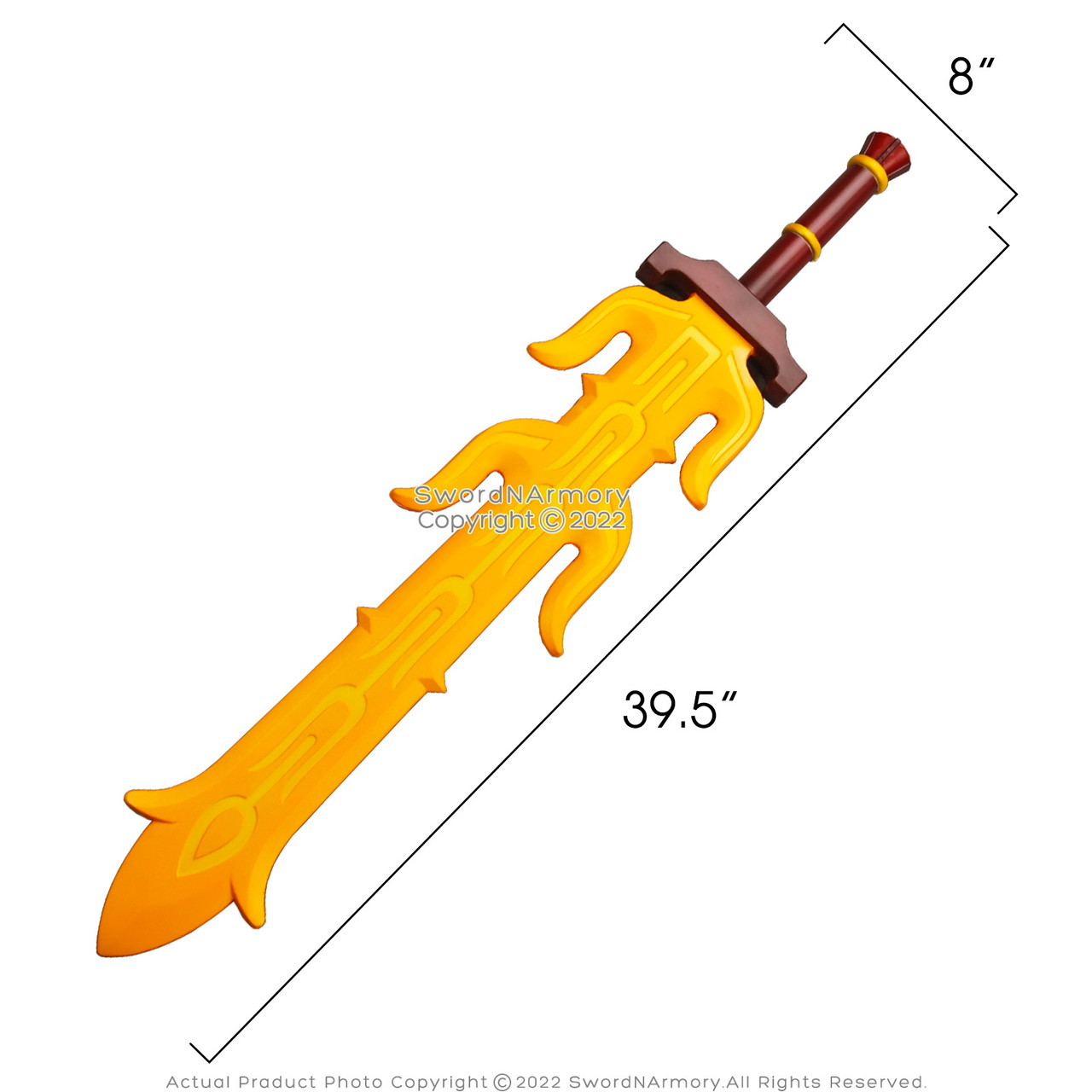 39.5" Great Flameblade Sword Zelda Link Fire Fantasy Video Game Cosplay ...