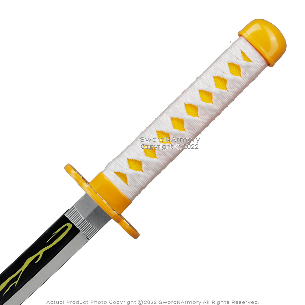 Zenitsu Agatsuma 30" Plastic Child-Sized Demon Katana Samurai Sword Cosplay
