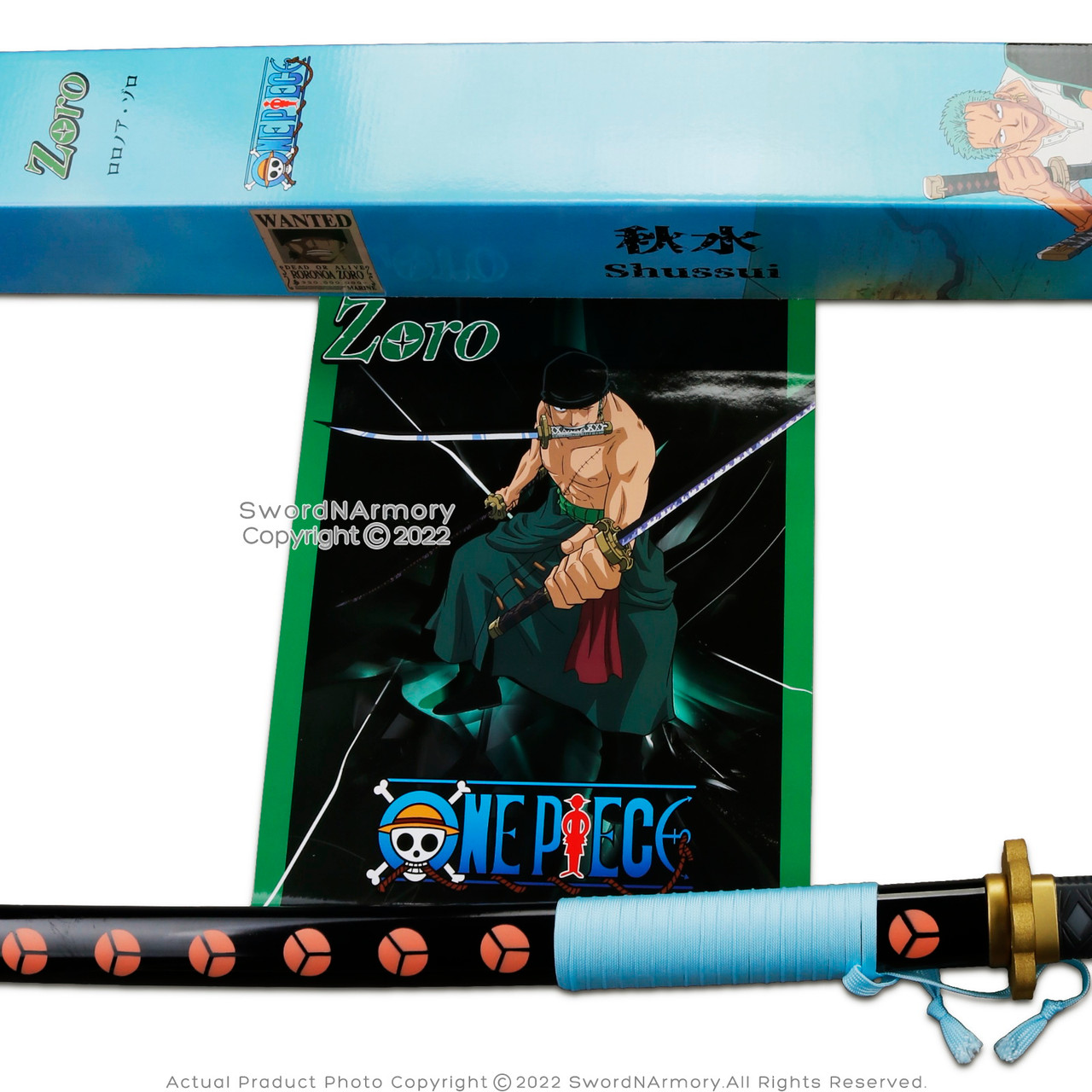 OFFICIAL LICENSE ONE PIECE 41" Foam Roronoa Zoro Katana Anime Swords ...