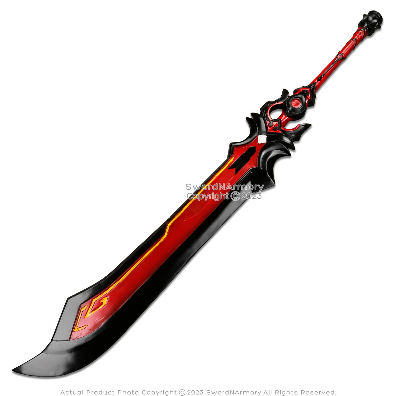 46" Fiberglass Blackcliff Slasher Impact Claymore Sword Videogame Anime ...