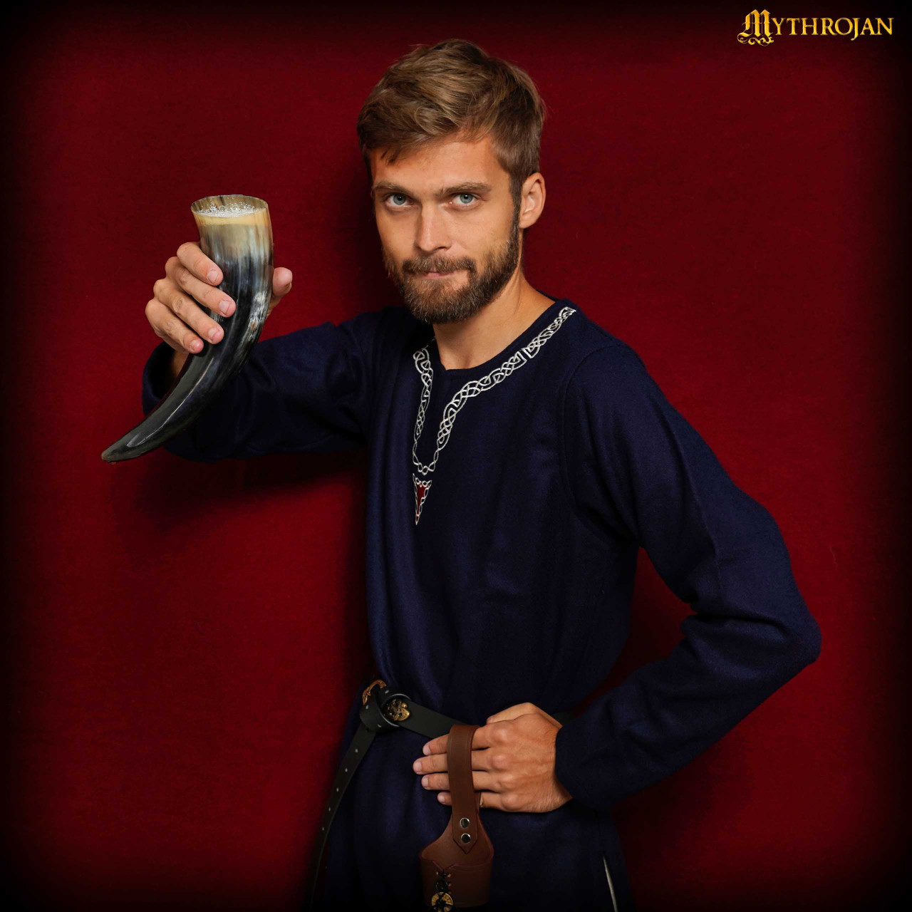 Mythrojan Viking Drinking Horn Authentic Medieval Inspired Viking Wine ...