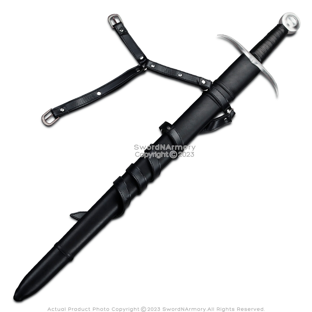 7022 35" Function Arming Short Sword Medieval Sharp Tang Type XV Blade ...