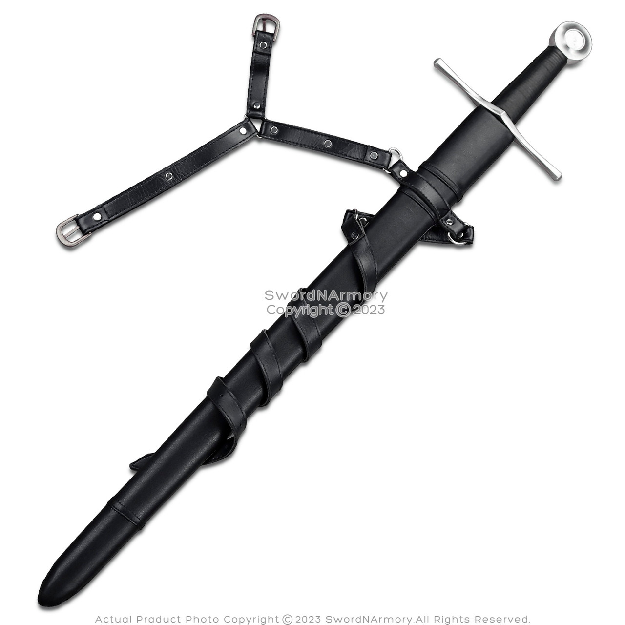7021 35" Function Arming Short Sword Medieval Sharp Tang XV Type J1 ...