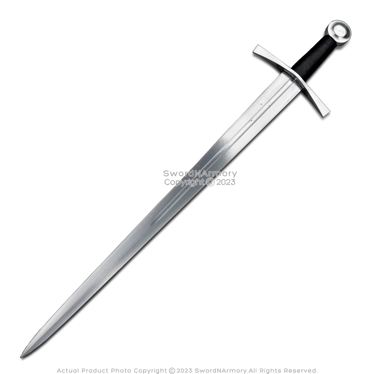 35” Function Arming Sharp Sword Medieval Full Tang 1060 Steel XVI Type J1