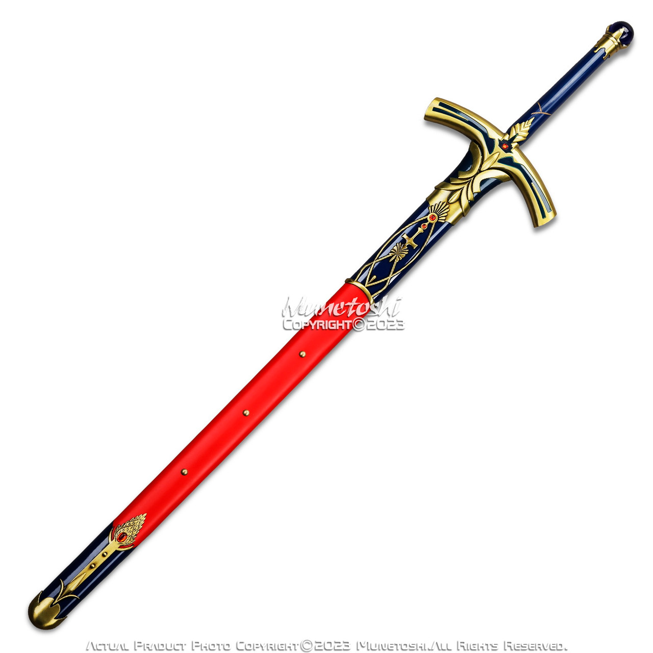 46" Caliburn Stainless Steel Artoria Fate Saber Long Sword Fantasy ...
