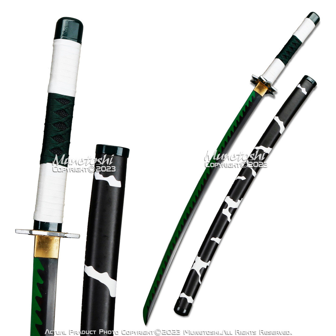 Demon Anime Samurai Sword 1045 Steel Functional Sun Beast Thunder Wind ...