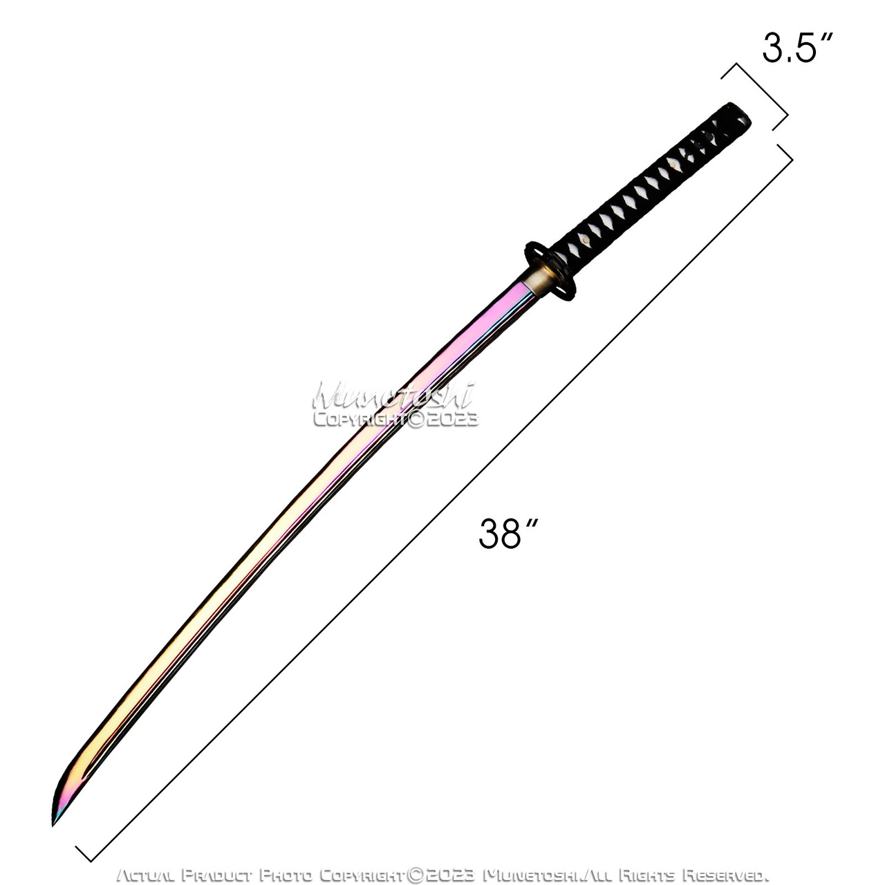 Demon Anime Samurai Sword 1045 Steel Functional Sun Beast Thunder Wind ...