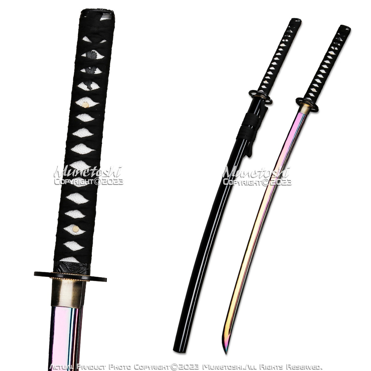 Demon Anime Samurai Sword 1045 Steel Functional Sun Beast Thunder Wind ...