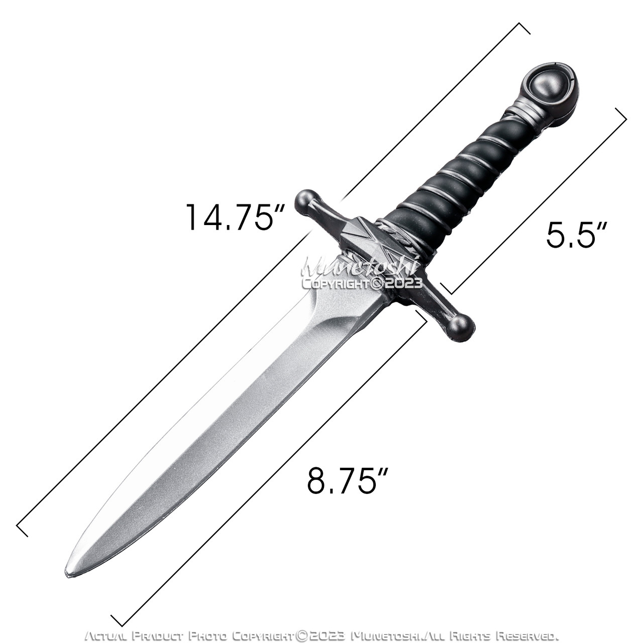 15" Foam Dagger Knight Crusader Medieval Fantasy Renaissance Costume ...
