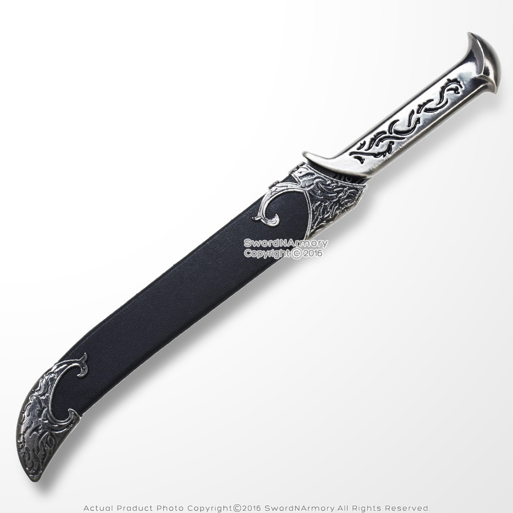 11" Elven Dagger Miniature Letter Opener Fantasy Sword with Sheath