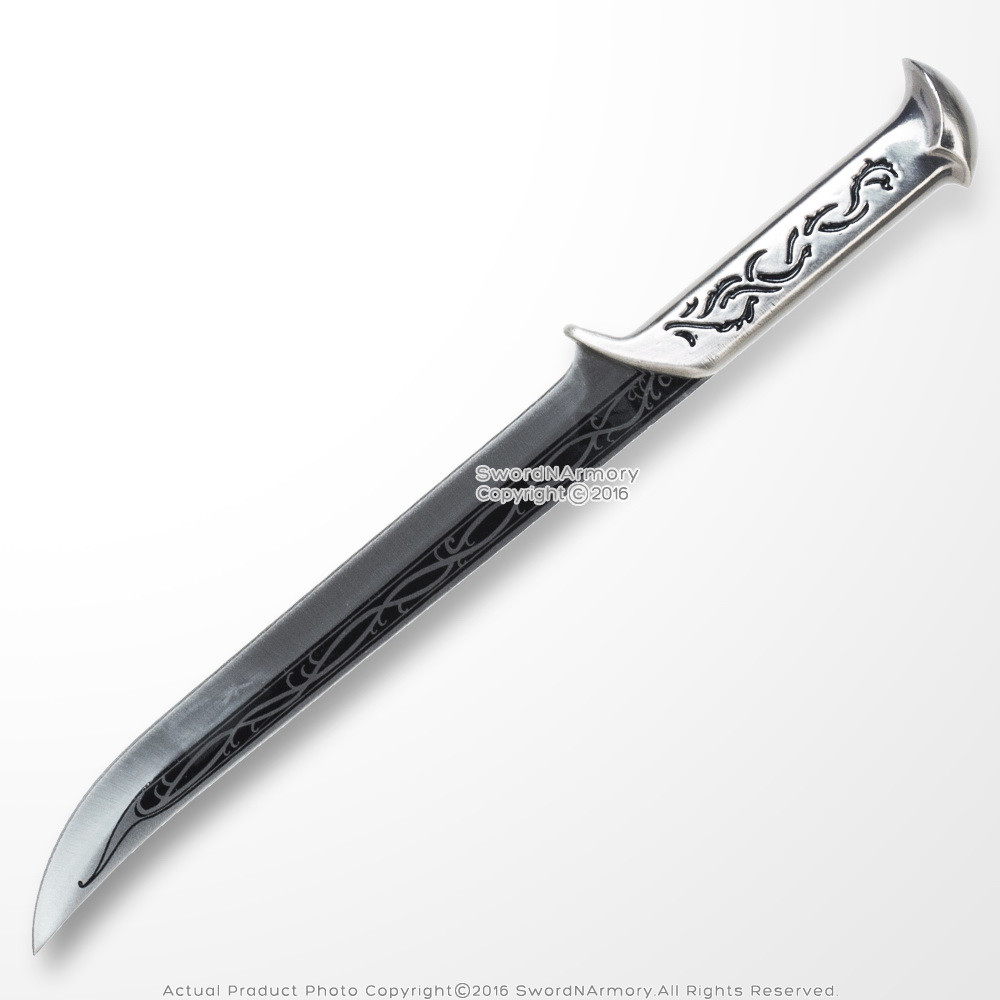 11" Elven Dagger Miniature Letter Opener Fantasy Sword with Sheath