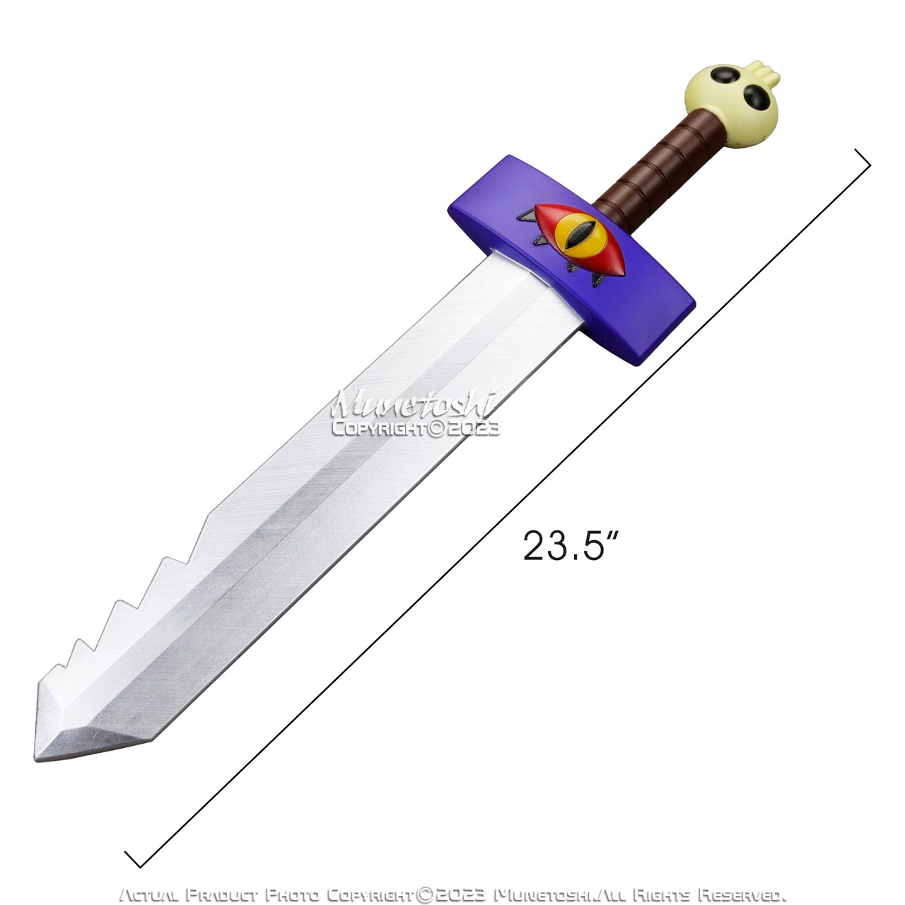 24" Foam Jake’s Sword Adventure Fantasy Time Finn Skull Eye Purple ...