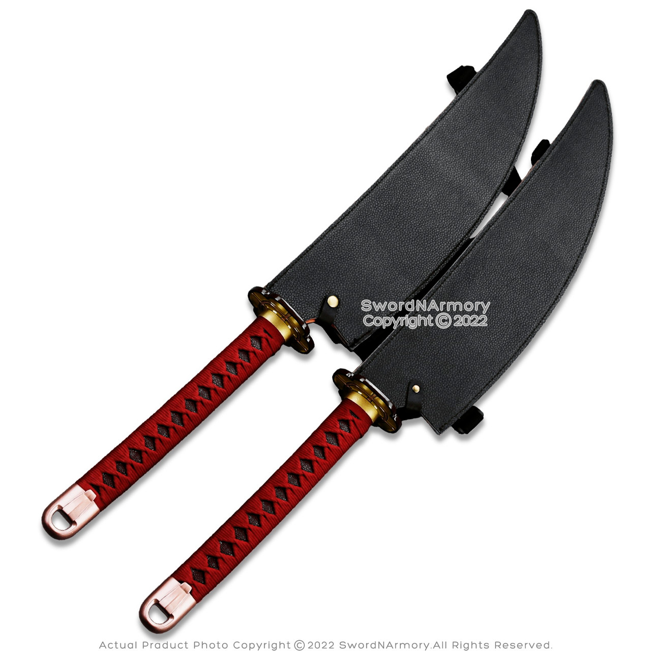 Tengen Uzui Pair 30.5" Stainless Steel Demon Killer Nichirin Cleaver ...