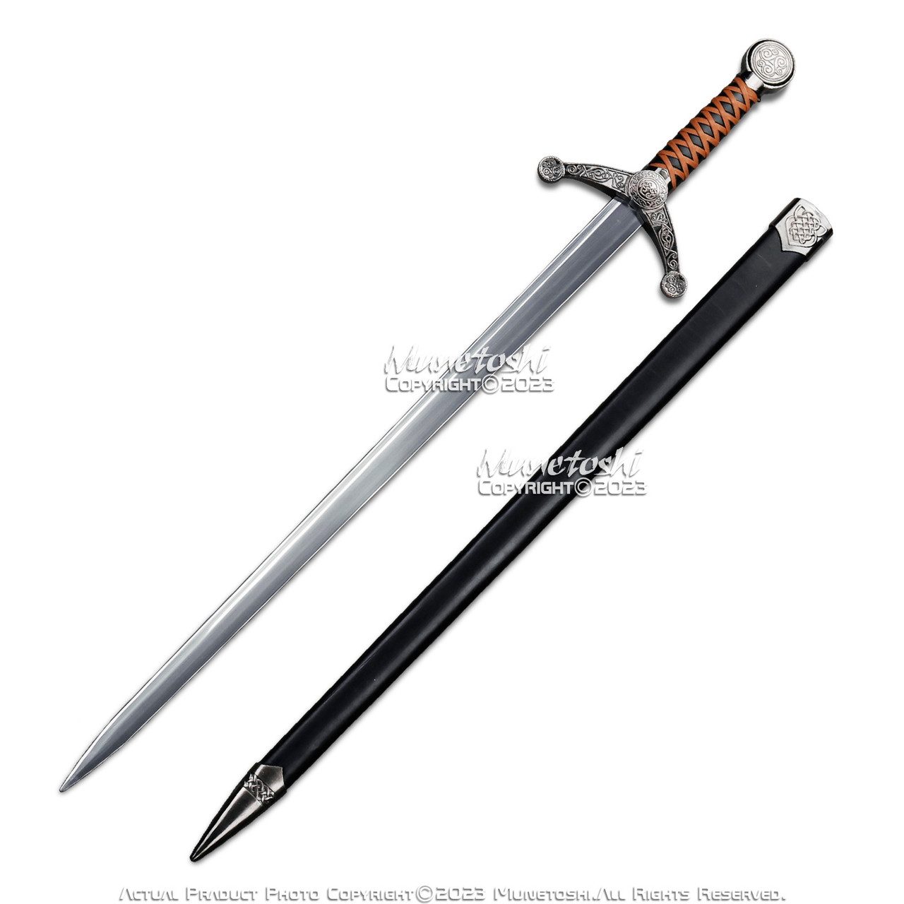 40.5" Celtic Long Sword Scots Irish Welsh Medieval Stainless Steel ...