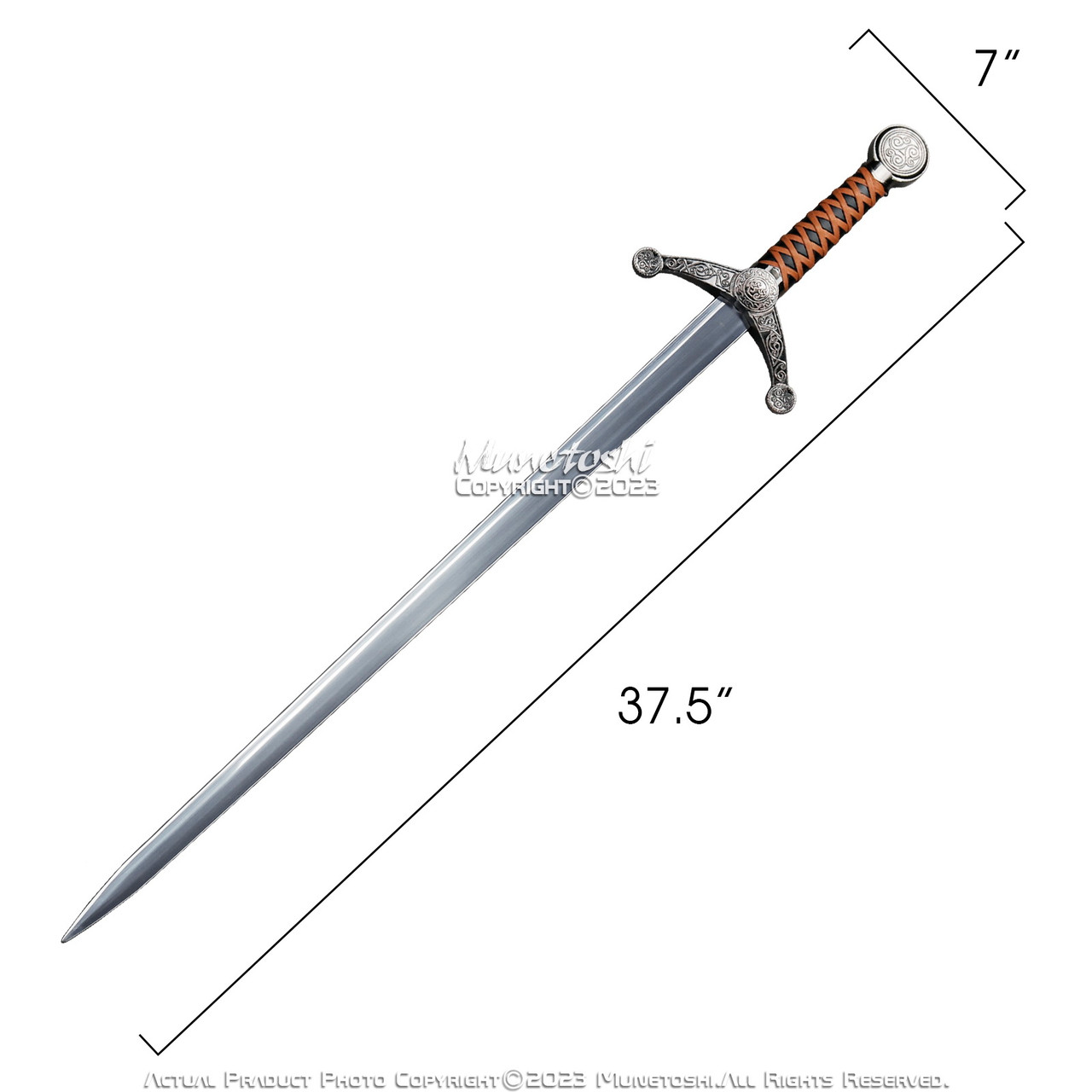 40.5" Celtic Long Sword Scots Irish Welsh Medieval Stainless Steel ...