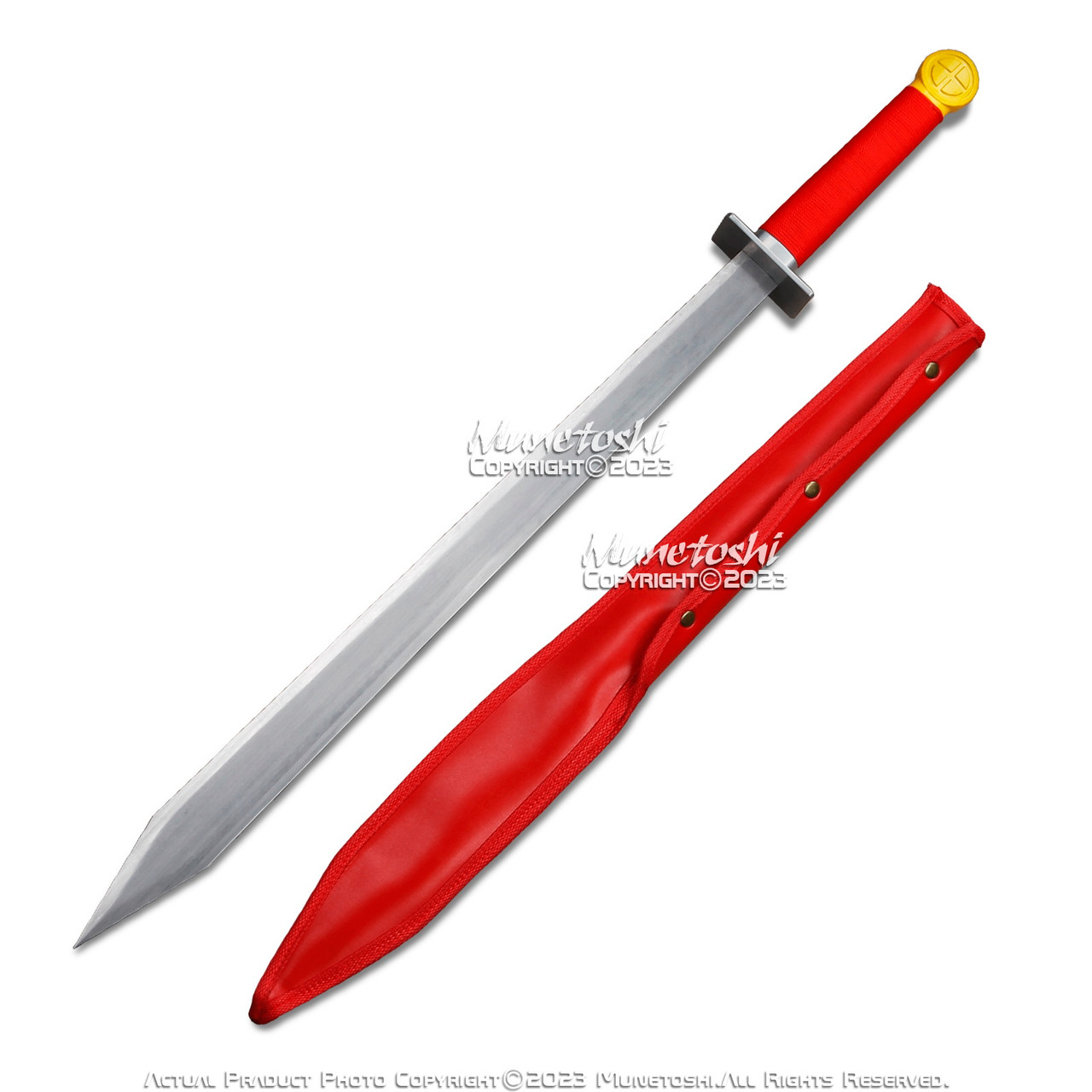 37" Scarlet Short Sword Fantasy Anime Video Game Stainless Steel ...