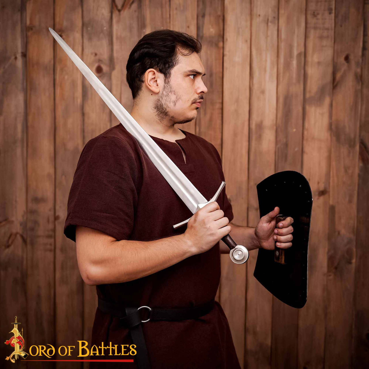 Medieval Rectangular Buckler Functional Steel Shield