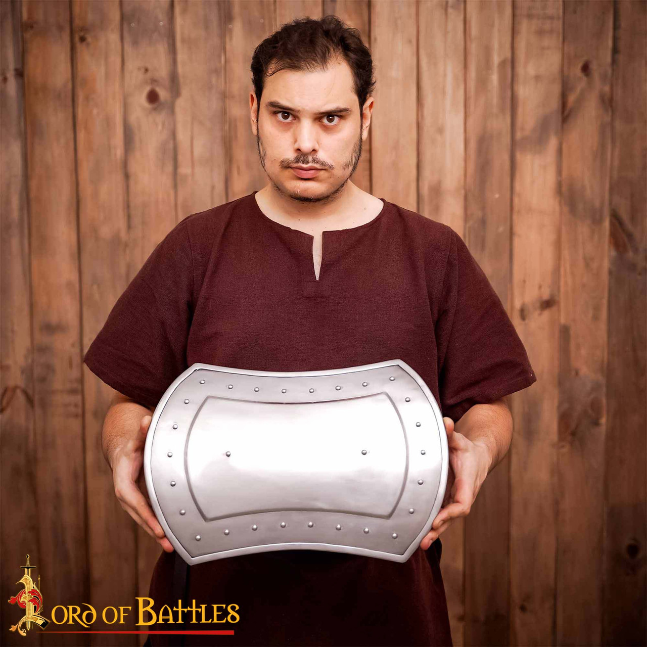 Medieval Rectangular Buckler Functional Steel Shield