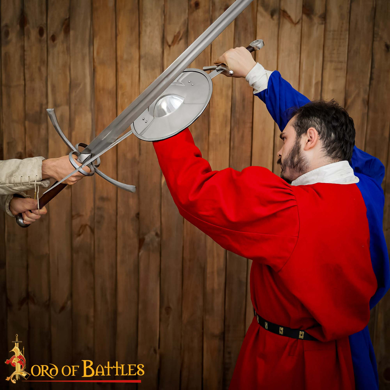 Late Medieval Round Steel Buckler Handmade Shield