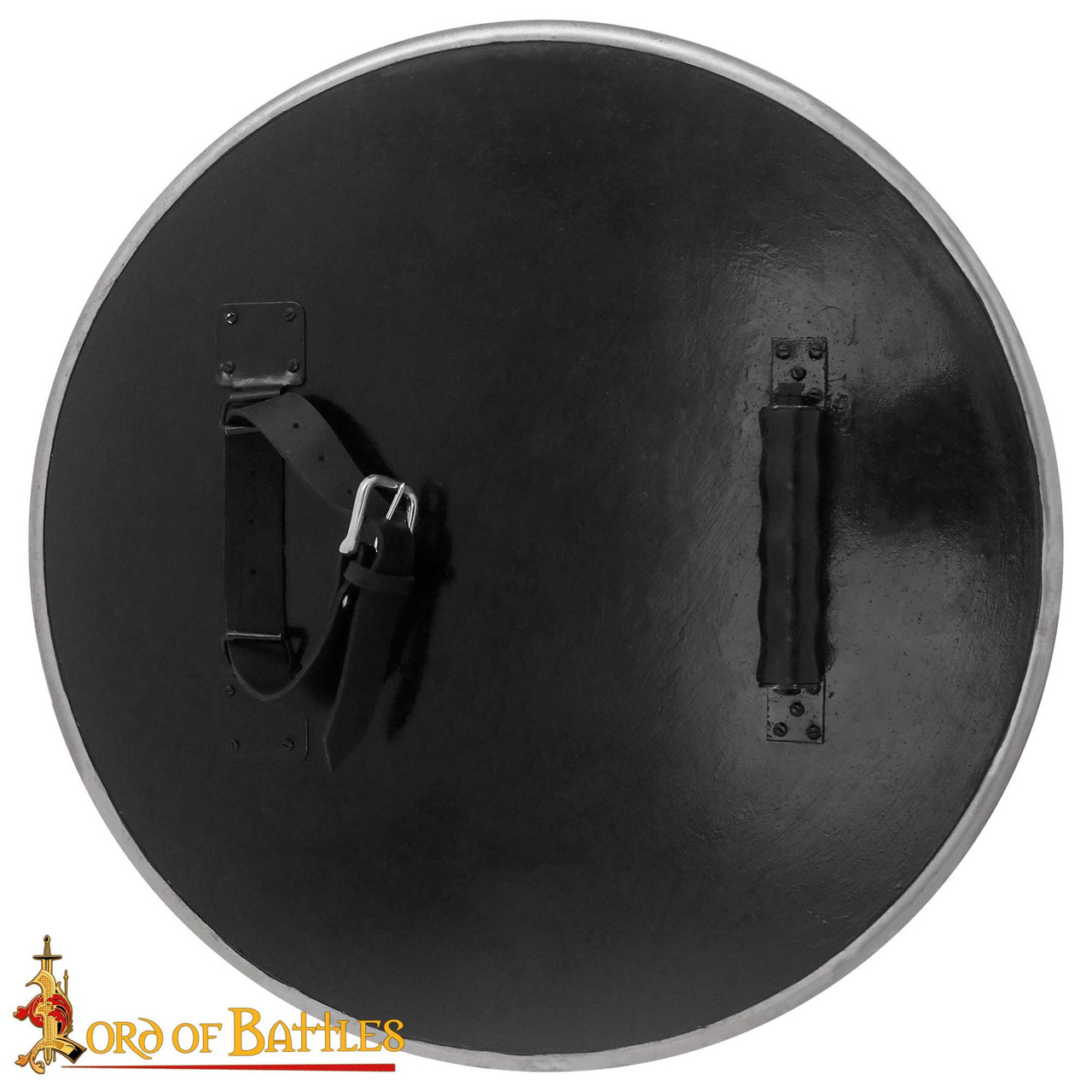 Viking Wooden Shield with Steel Umbo and Fittings