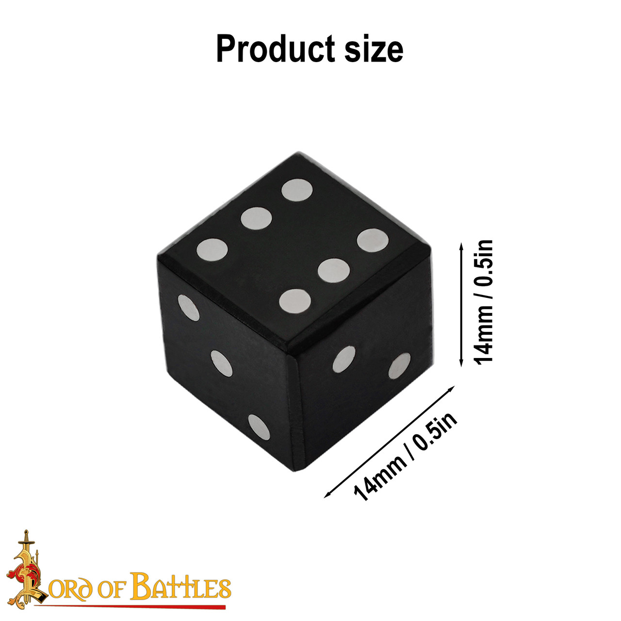 Medieval Viking Horn Dice Set of 6 with Inlaid Pips Genuine Horn ...
