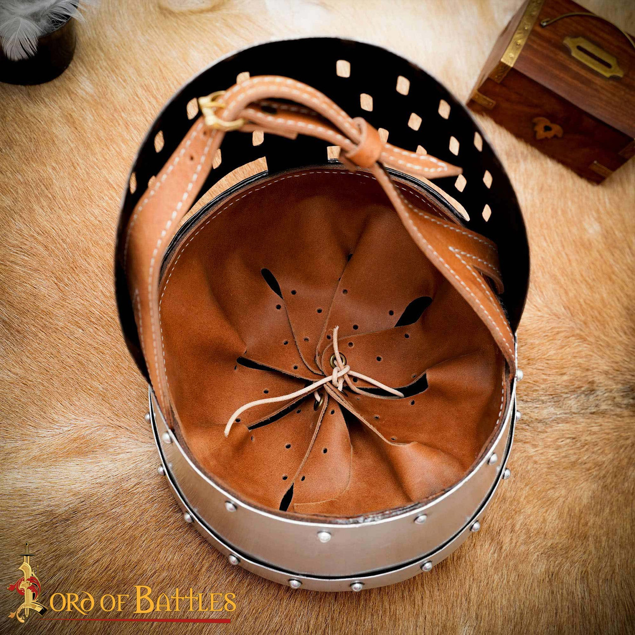 Crusader Knight Historical Bucket Steel Helmet