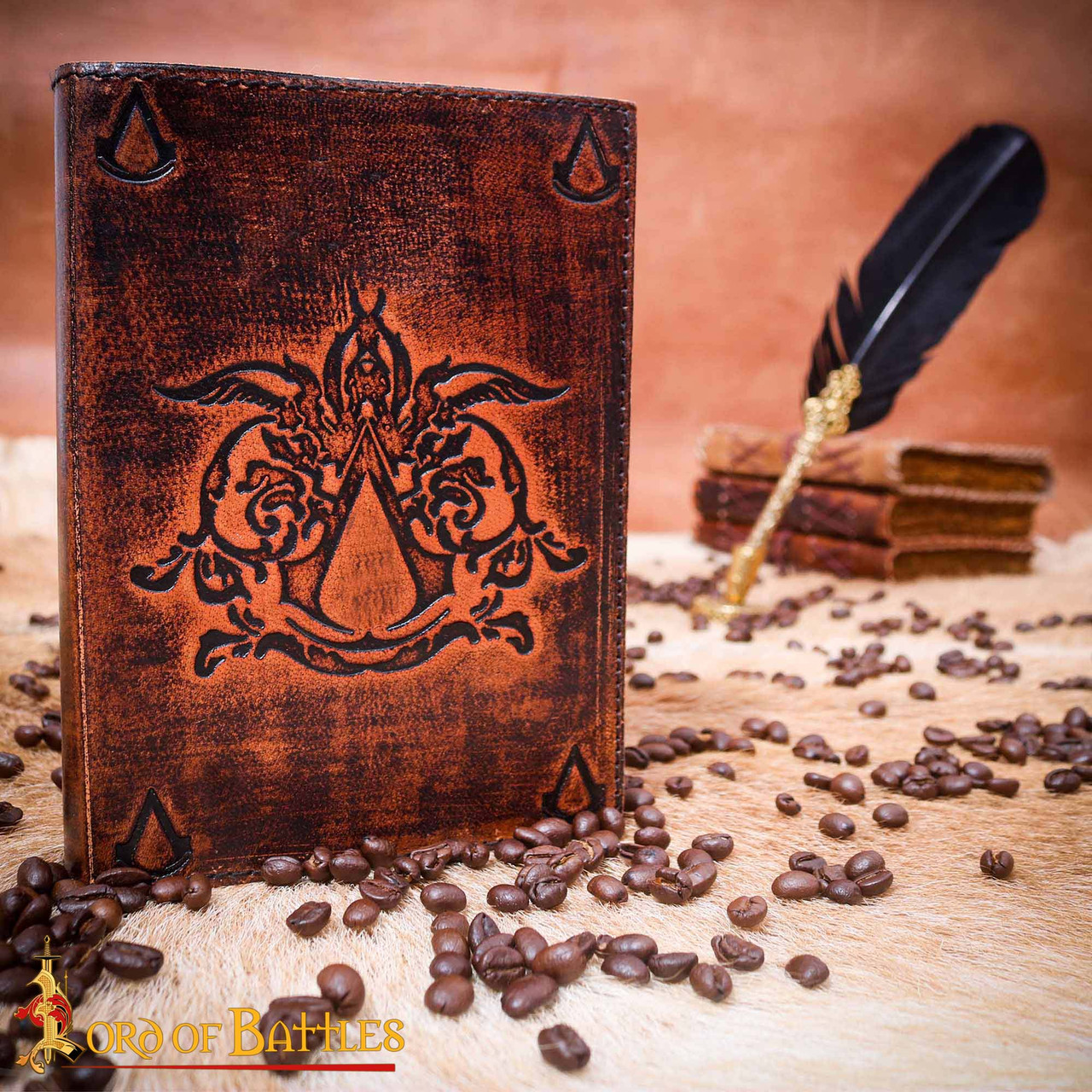 Handcrafted Journal for the Creed of Assassin Genuine Leather Diary Notes
