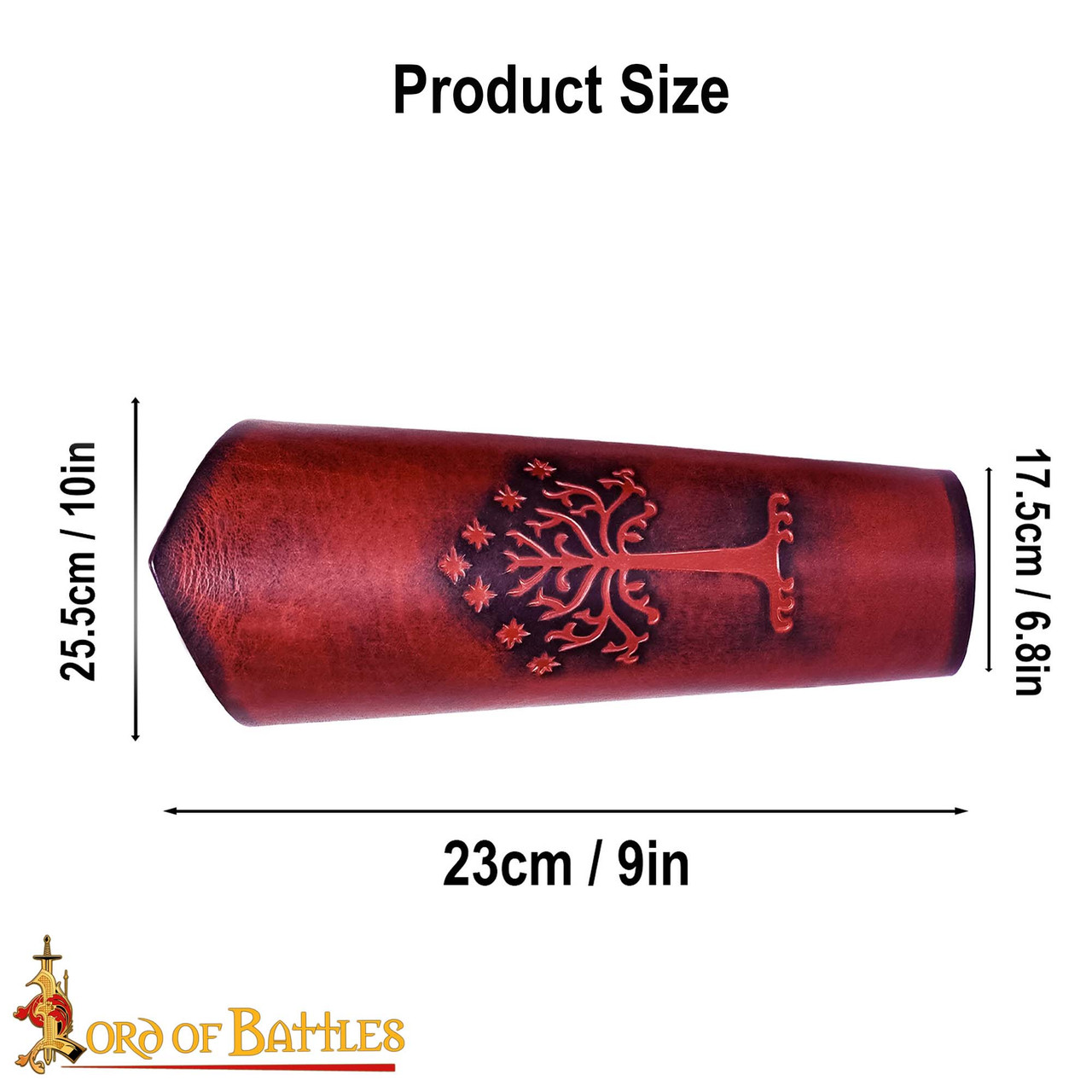 Genuine Leather Large Bracers for the Men of Middle Earth